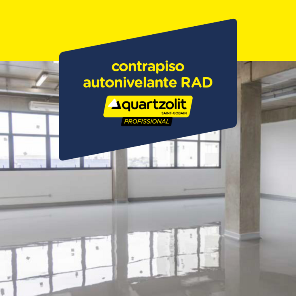 contrapiso autonivelante RAD quartzolit | Quartzolit Profissional