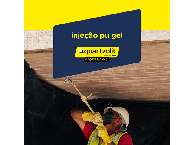 injeção PU gel quartzolit | Quartzolit Profissional